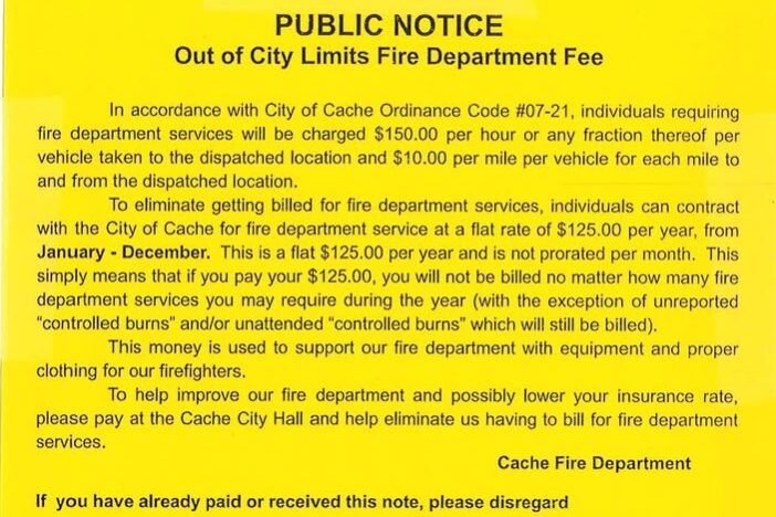 The City of Cache - Cache, Oklahoma